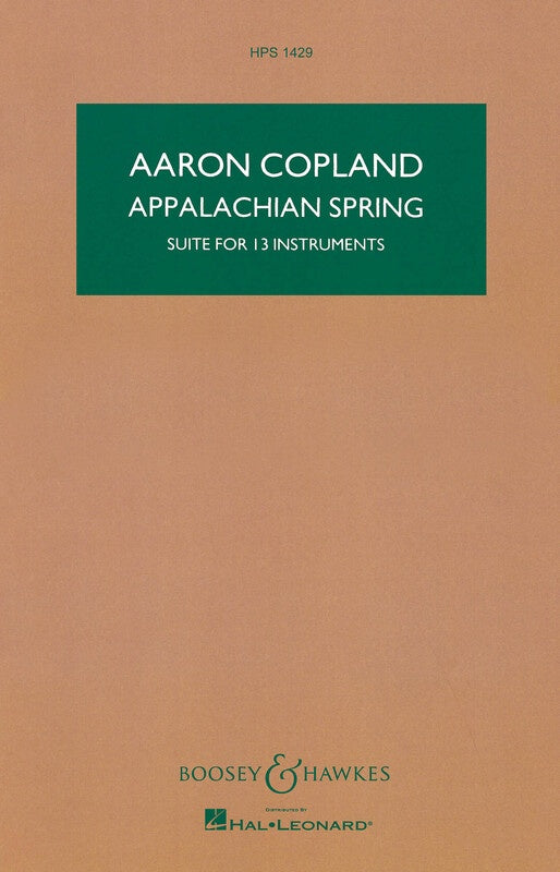 Aaron Copland - Appalachian Spring Study Score – Music2u.com.au