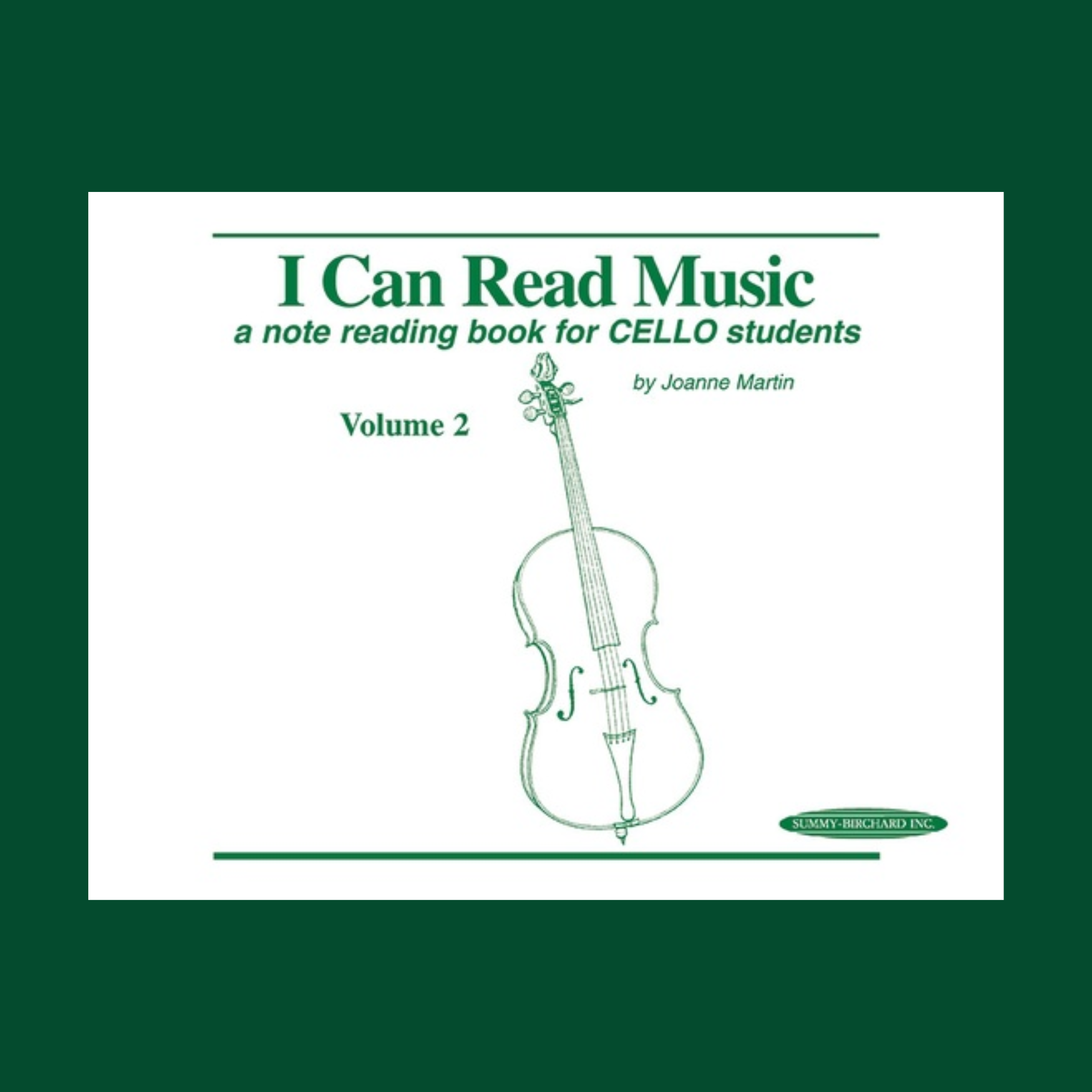 I Can Read Music - Volume 2 Cello Book – Music2u.com.au