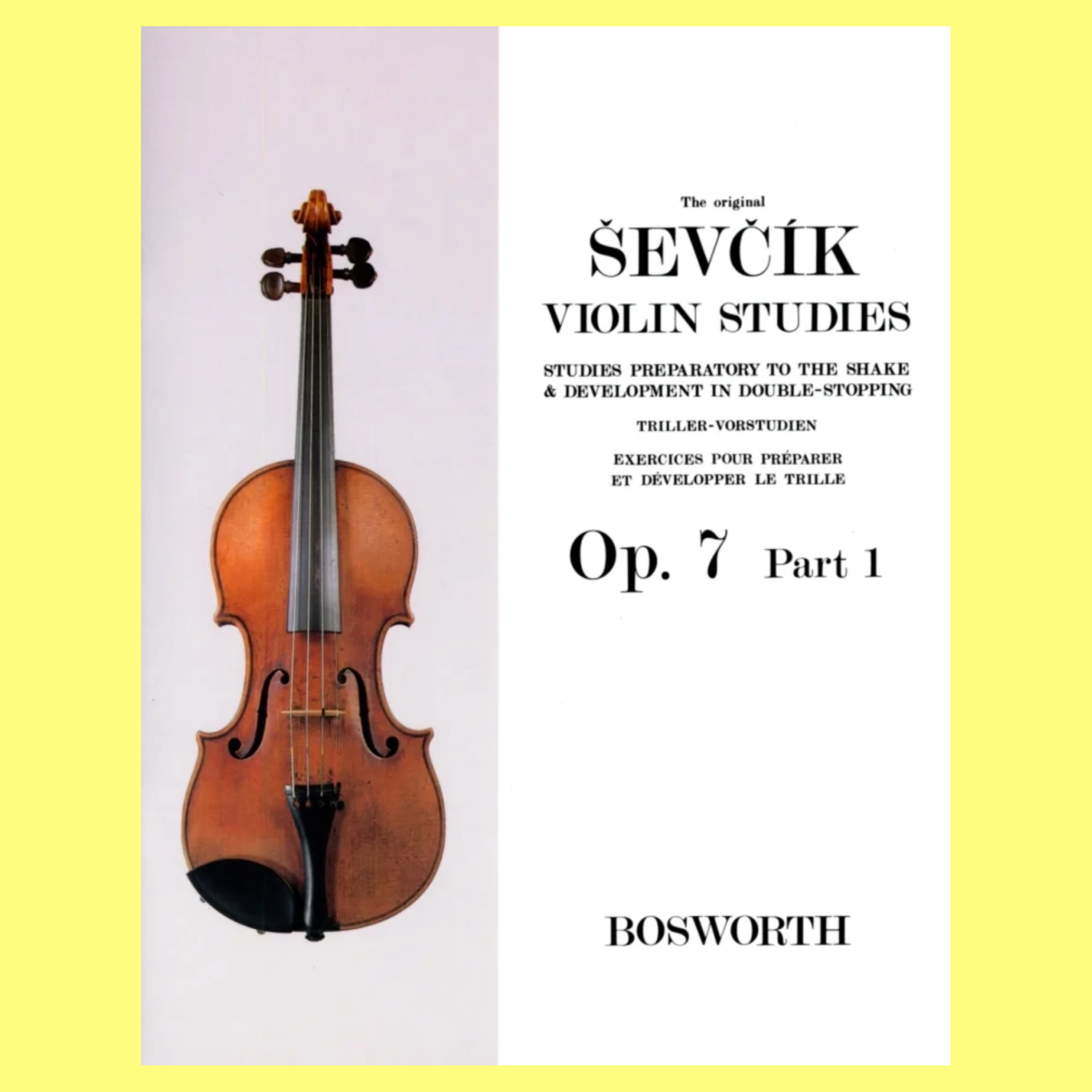 The Original Sevcik Violin Studies - Opus 7 Part 1 Book – Music2u.com.au