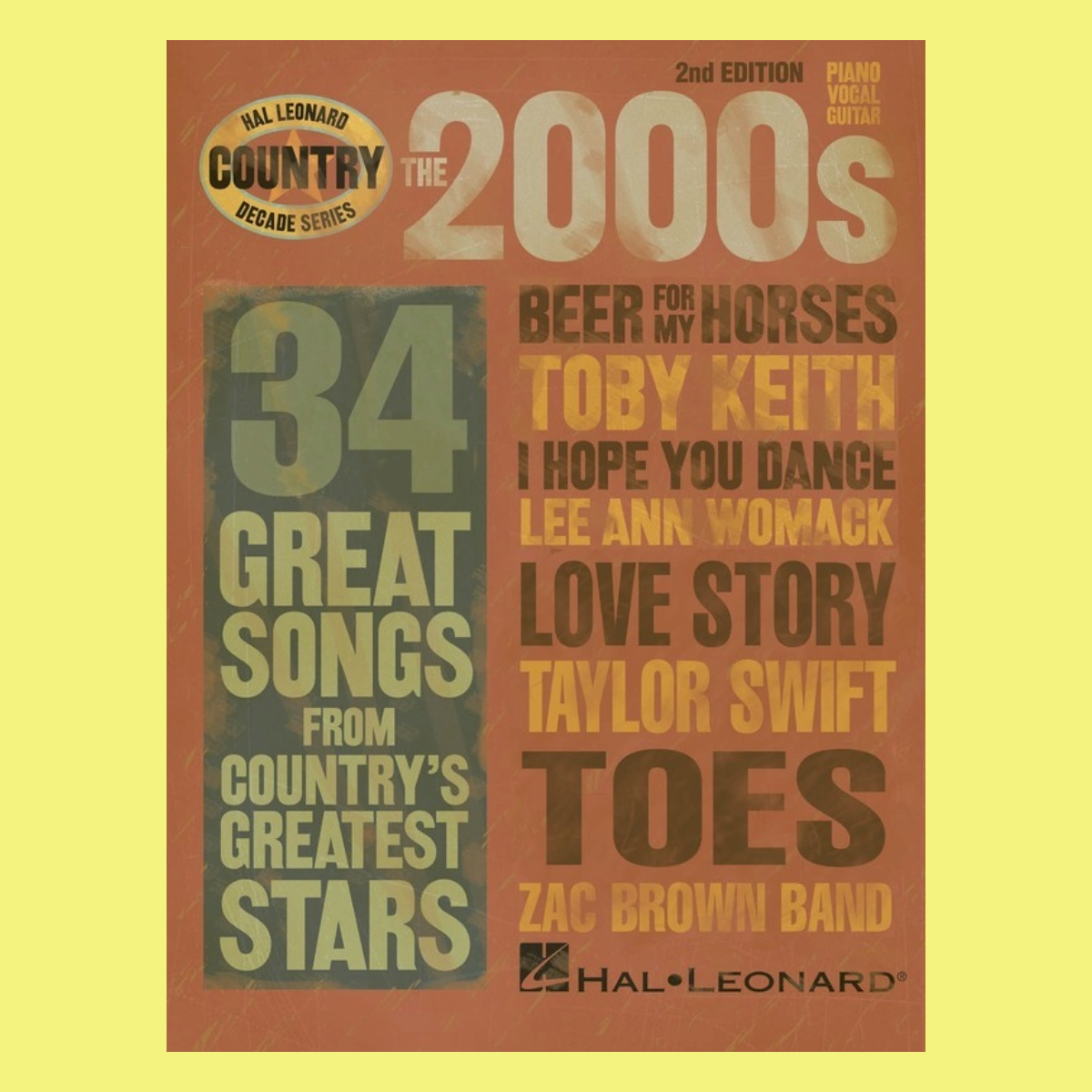 2000's Country Hits PVG Songbook (2nd Ed.) – Music2u.com.au
