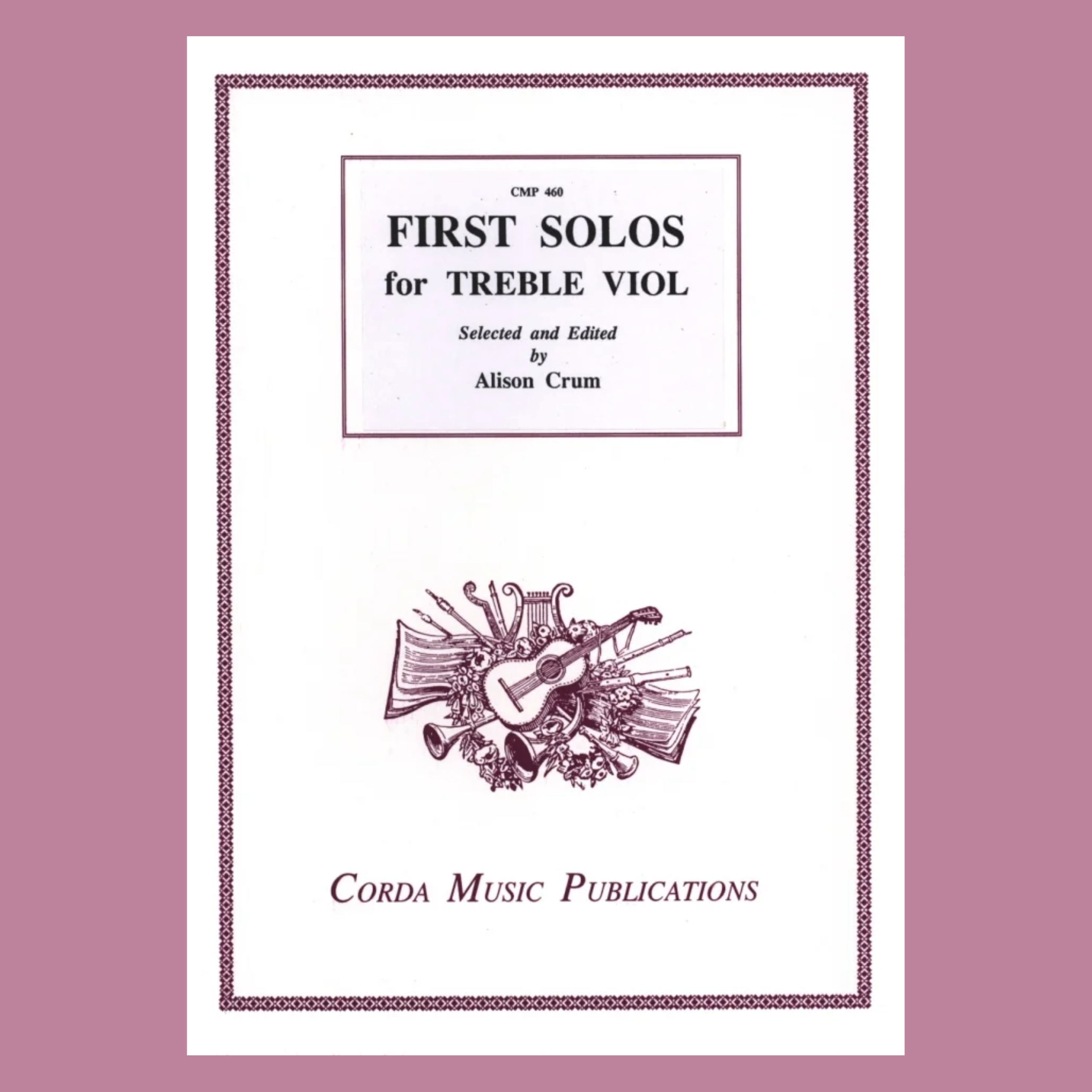 Alison Crum - First Solos for Treble Viol Book – Music2u.com.au