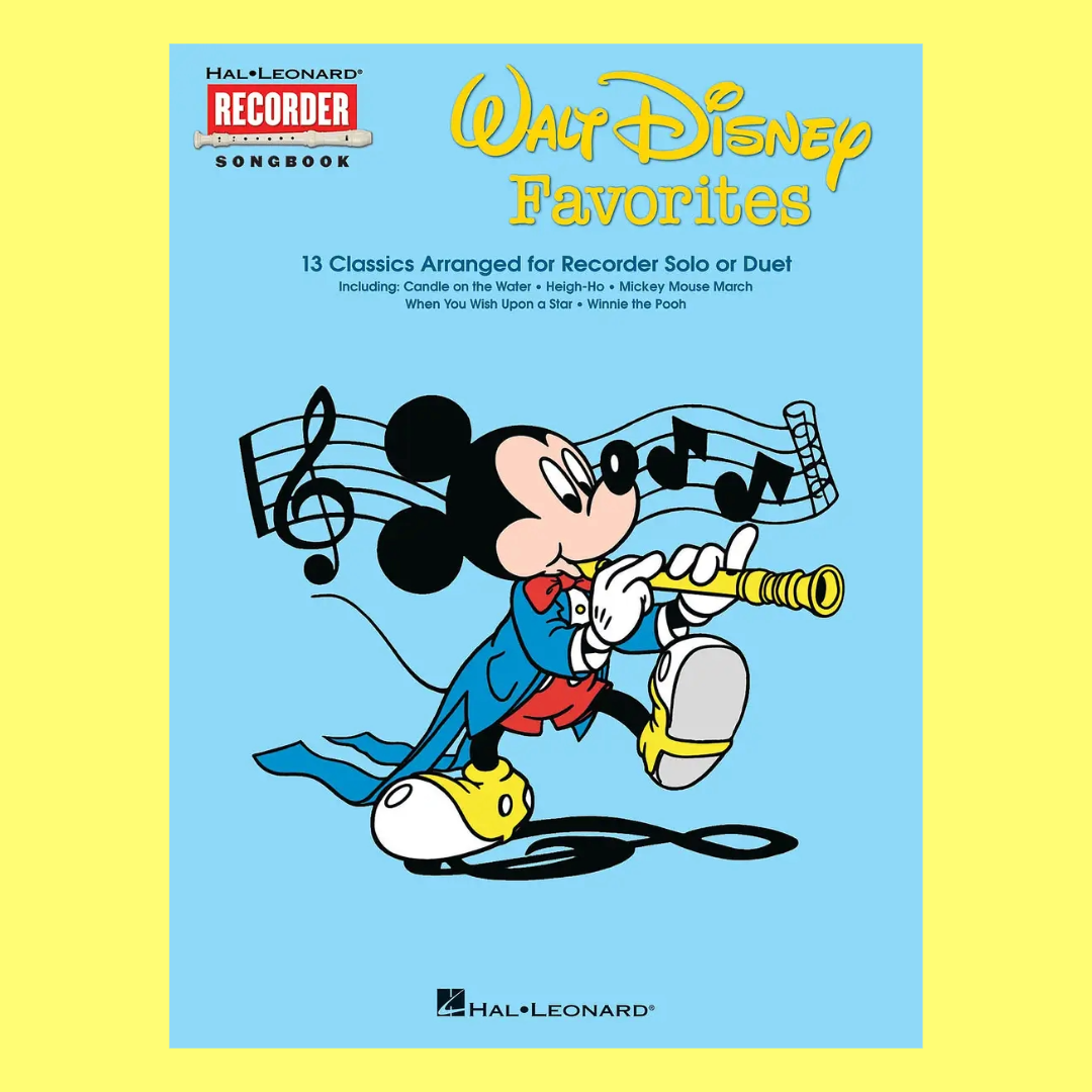 Walt Disney Favorites Recorder Songbook – Music2u.com.au
