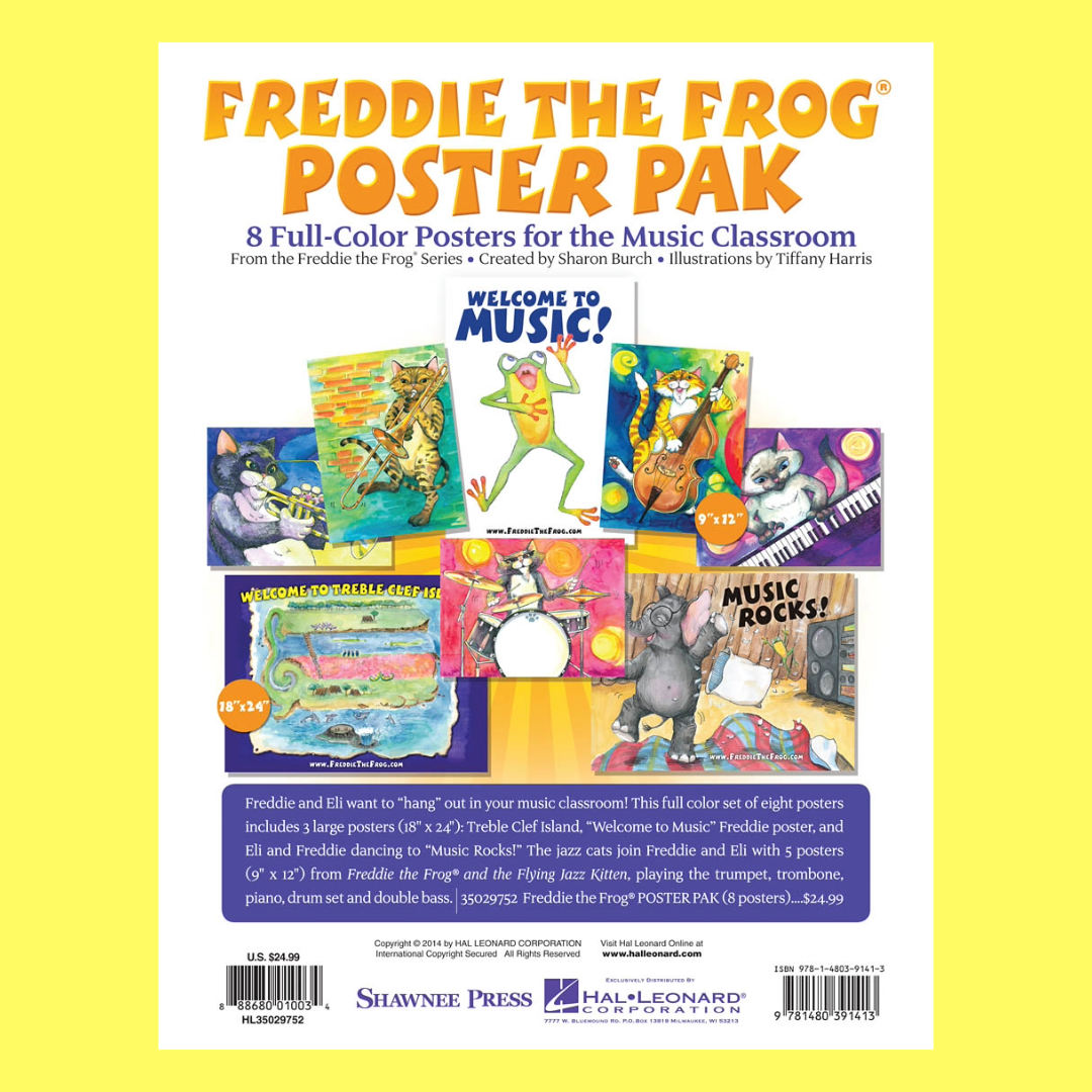 Freddie The Frog Poster Pak - 8 Full Colour Posters – Music2u.com.au