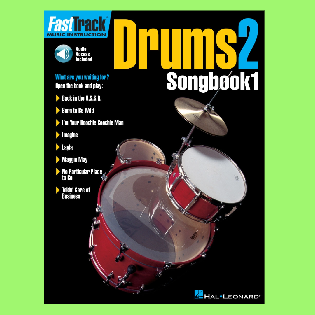 FastTrack Drums - Songbook 1, Level 2 Book/Online Audio – Music2u.com.au