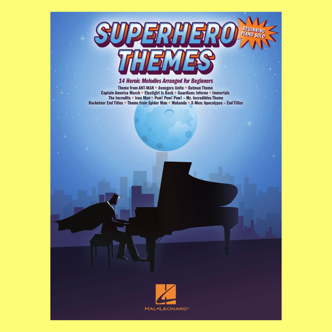 Superhero Themes - Beginning Piano Solo Book – Music2u.com.au