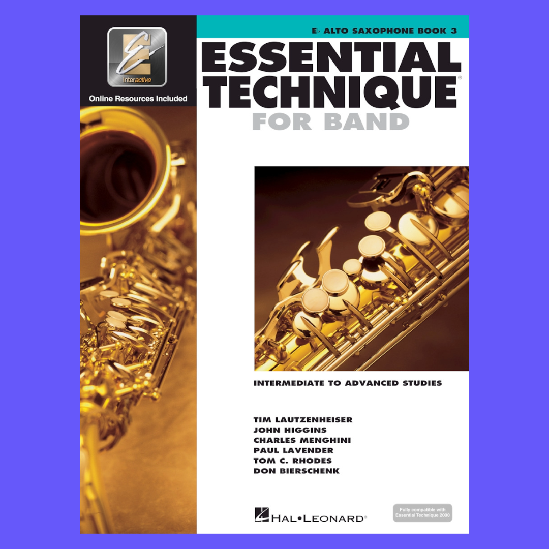 Essential Technique For Band - Book 3 Alto Saxophone (Book/EEi Media ...
