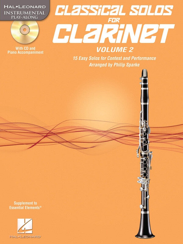 Classical Solos For Clarinet V2 Book/CD – Music2u.com.au