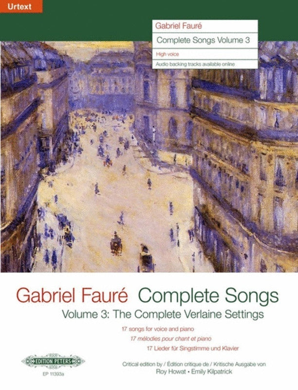 Faure - Complete Songs Volume 3 High Voice Book/Online Audio – Music2u.com.au