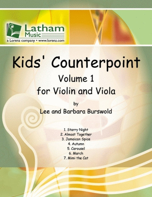 Kids Counterpoint Volume 1 For Violin/Viola Book – Music2u.com.au