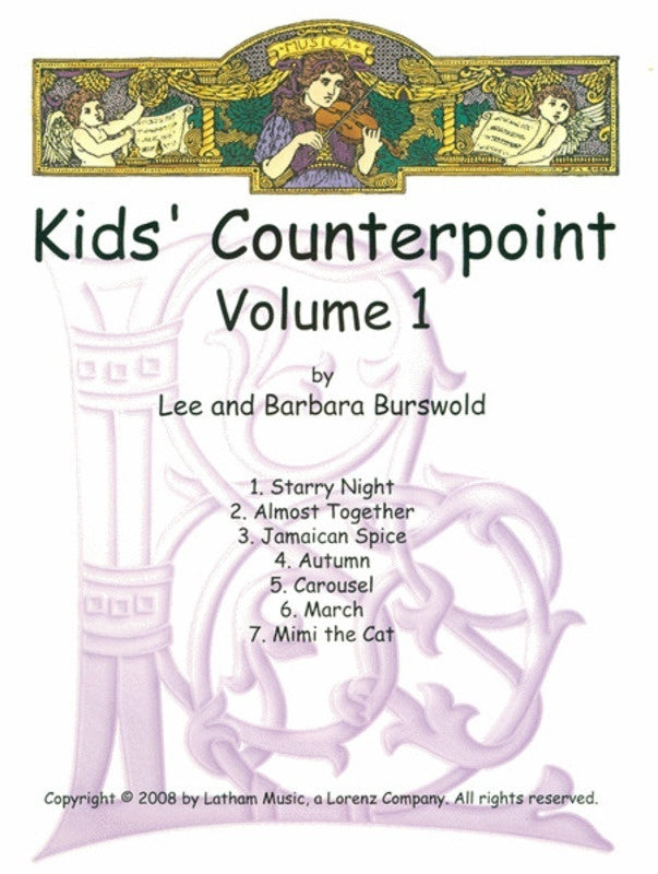 Burswold - Kids Counterpoint Volume 1 For 2 Violins – Music2u.com.au