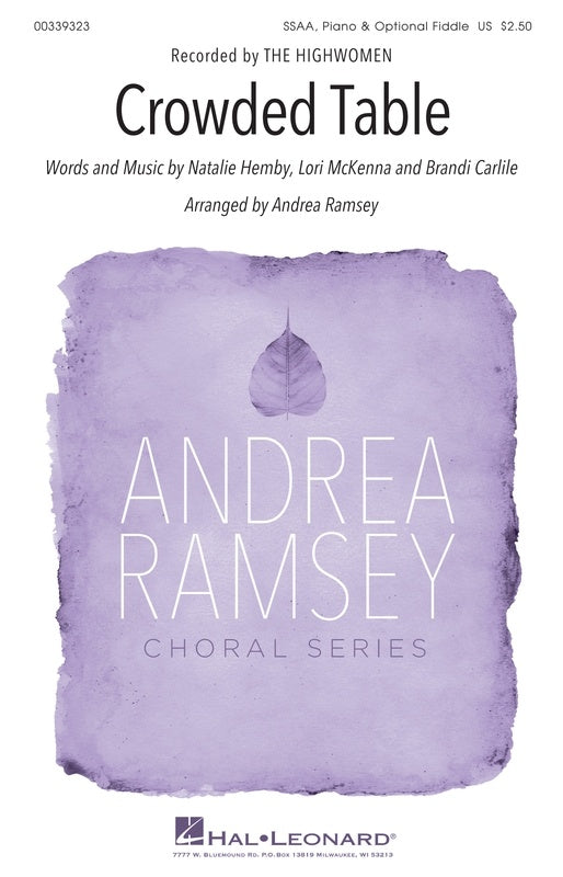 Crowded Table SSA Vocal Sheet Music – Music2u.com.au