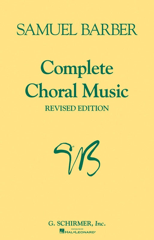 Samuel Barber - Complete Choral Music – Music2u.com.au
