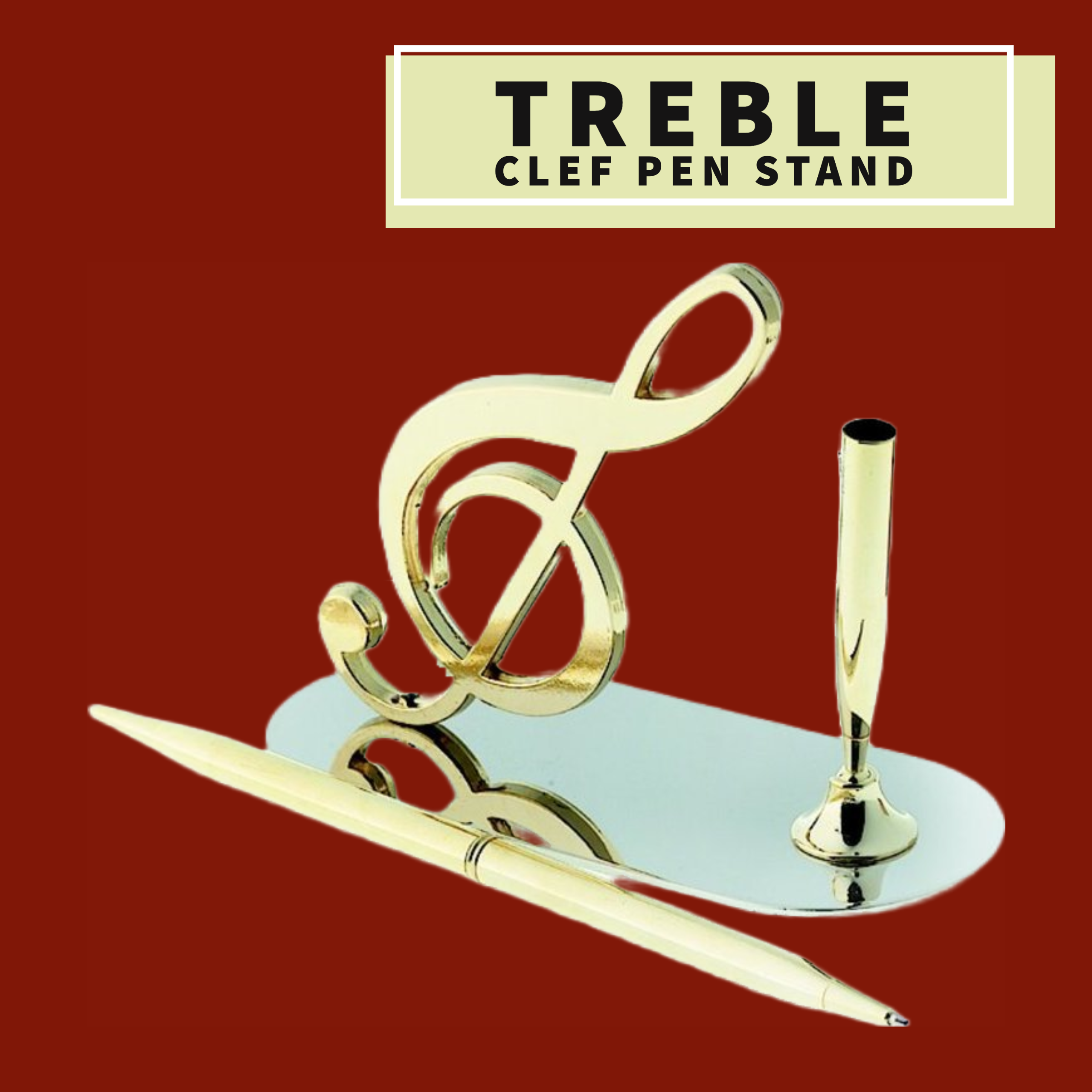 Pen Stand - G Clef Two Tone – Music2u.com.au
