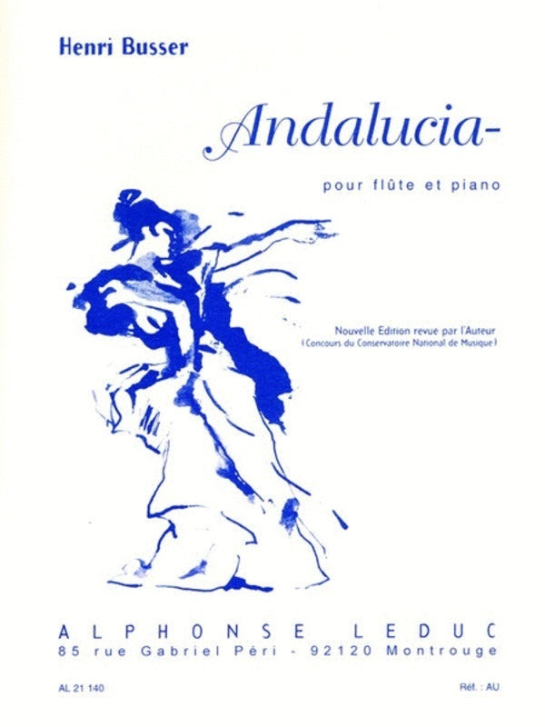 Busser - Andalucia For Flute/Piano – Music2u.com.au