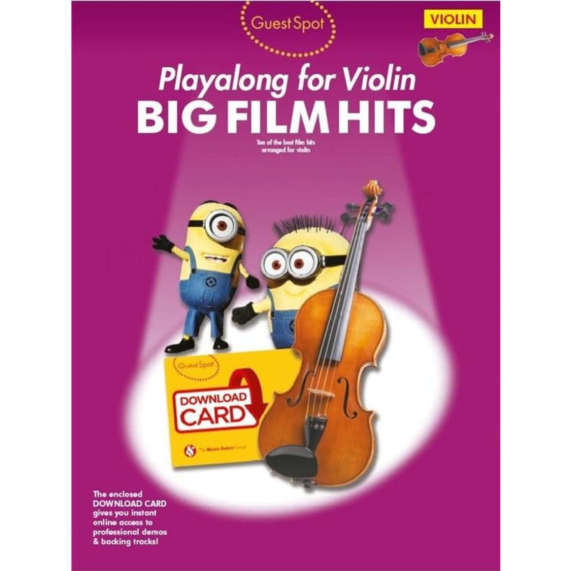 Guest Spot - Play Along For Violin Big Film Hits Book – Music2u.com.au