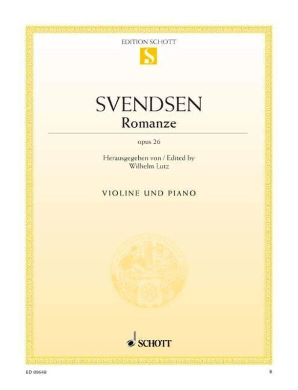 Svendsen - Romance Op 26 Violin/Piano – Music2u.com.au