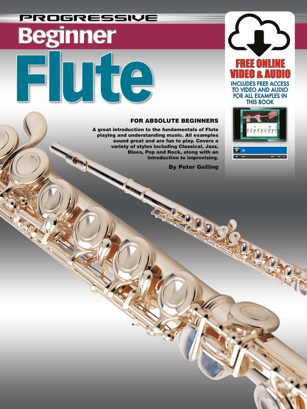 Progressive Beginner Flute Book/Online Audio – Music2u.com.au