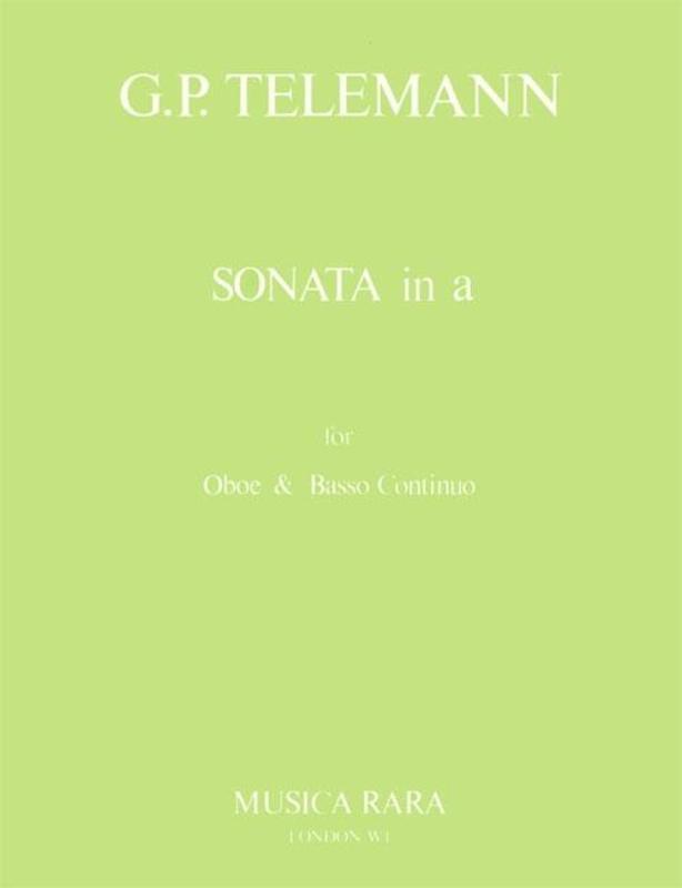 Telemann - Sonata A Minor Oboe/Piano – Music2u.com.au
