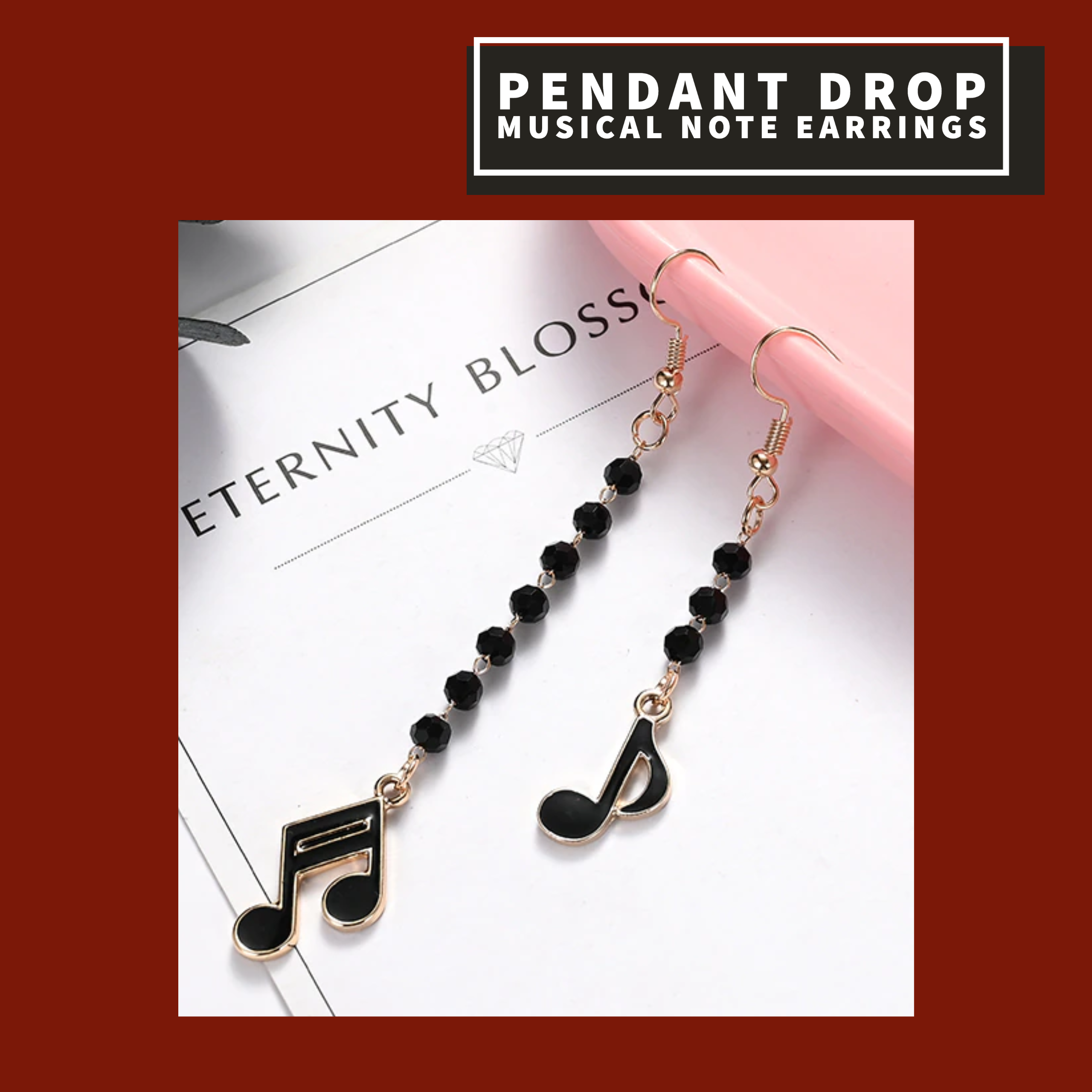 Pendant Drop Musical Note Earrings – Music2u.com.au