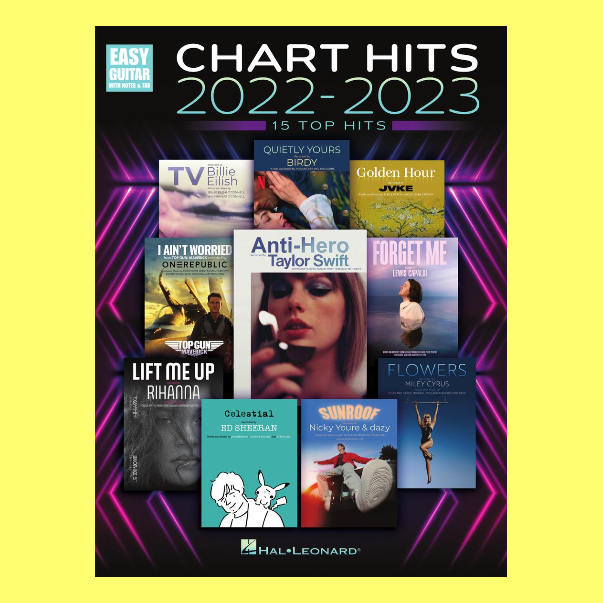 Chart Hits 2022-2023 - Easy Guitar with Notes & Tab Book – Music2u.com.au