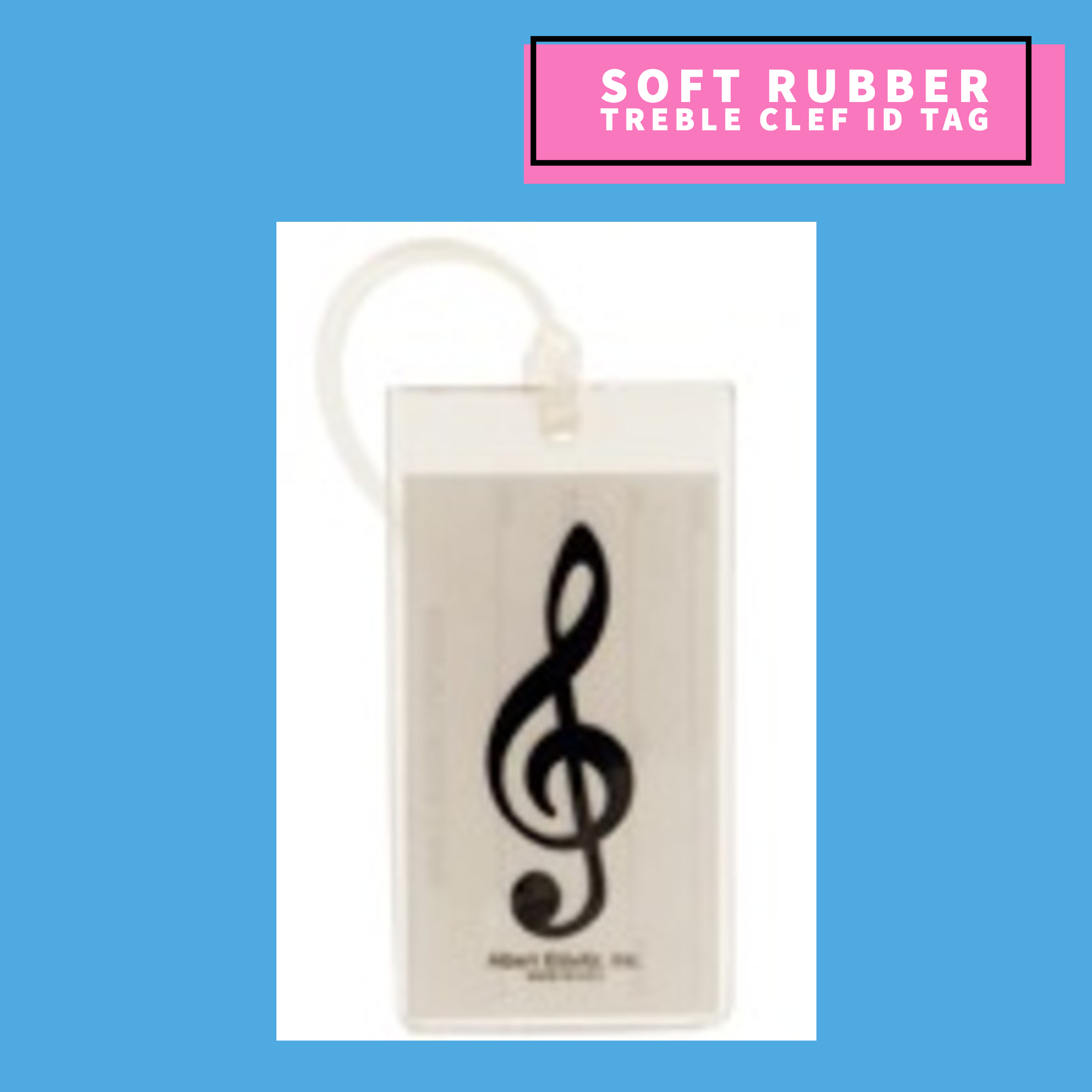 ID Tag - Soft Rubber Treble Clef Design – Music2u.com.au