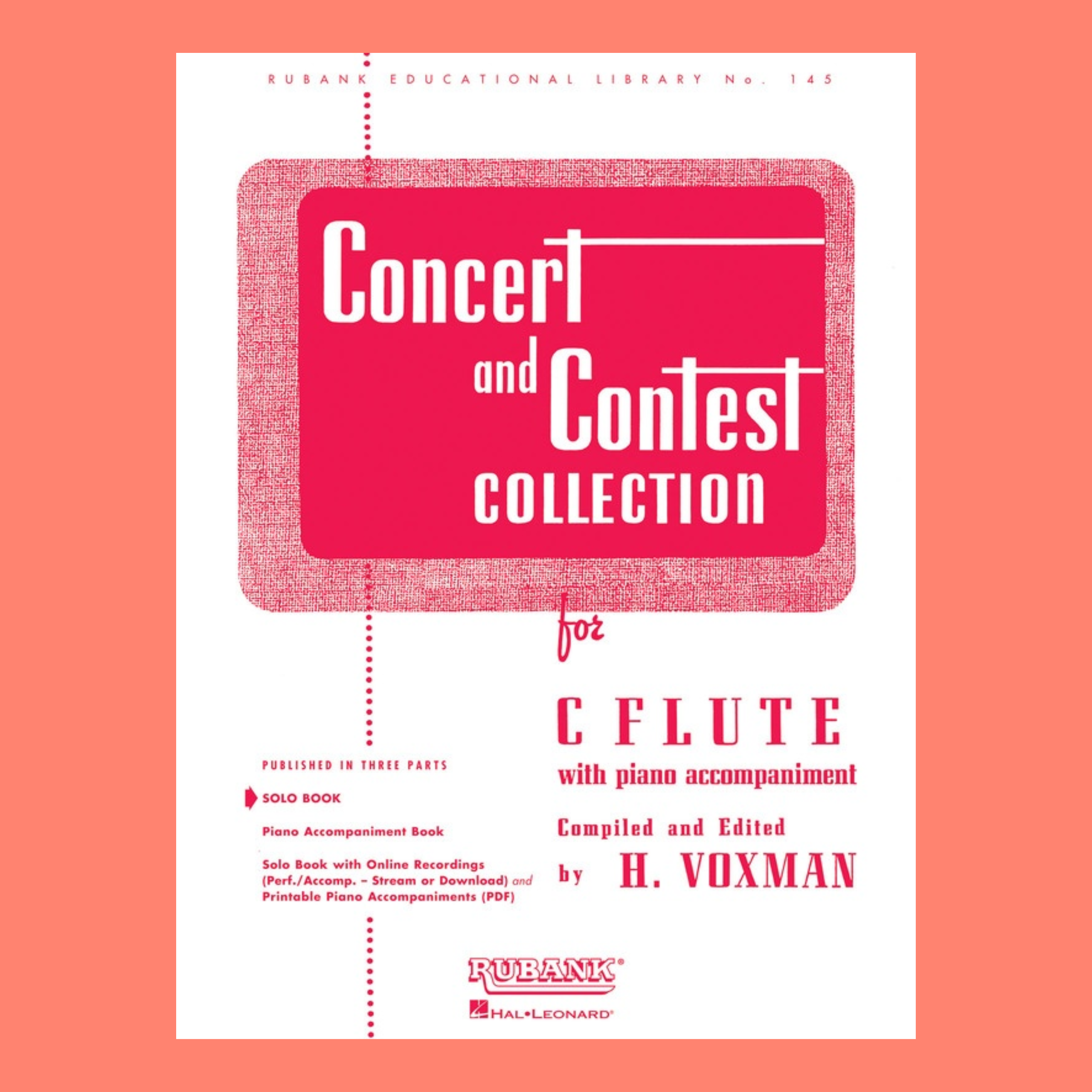 Rubank Concert And Contest Collection - Flute Solo Book (14 Pieces ...