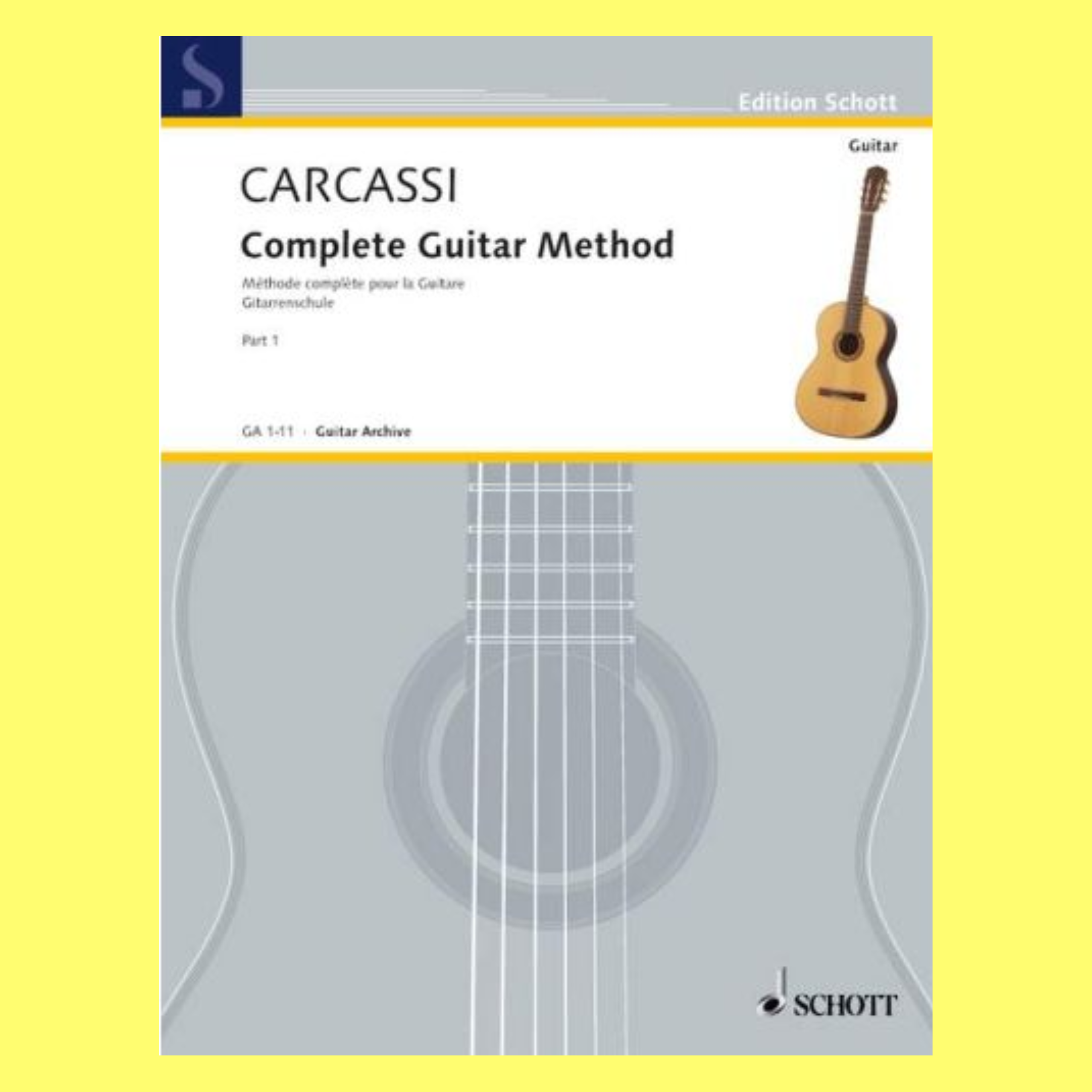 Matteo Carcassi - Complete Guitar Method Part 1 Book (English Edition ...