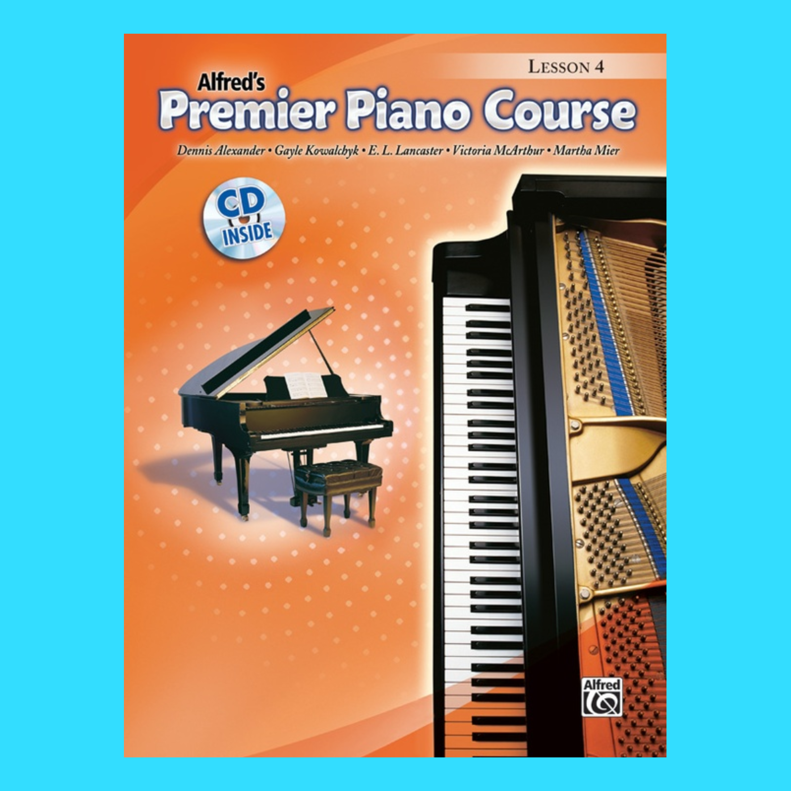 Alfred's Premier Piano Course - Lesson Level 4 Book and CD – Music2u.com.au