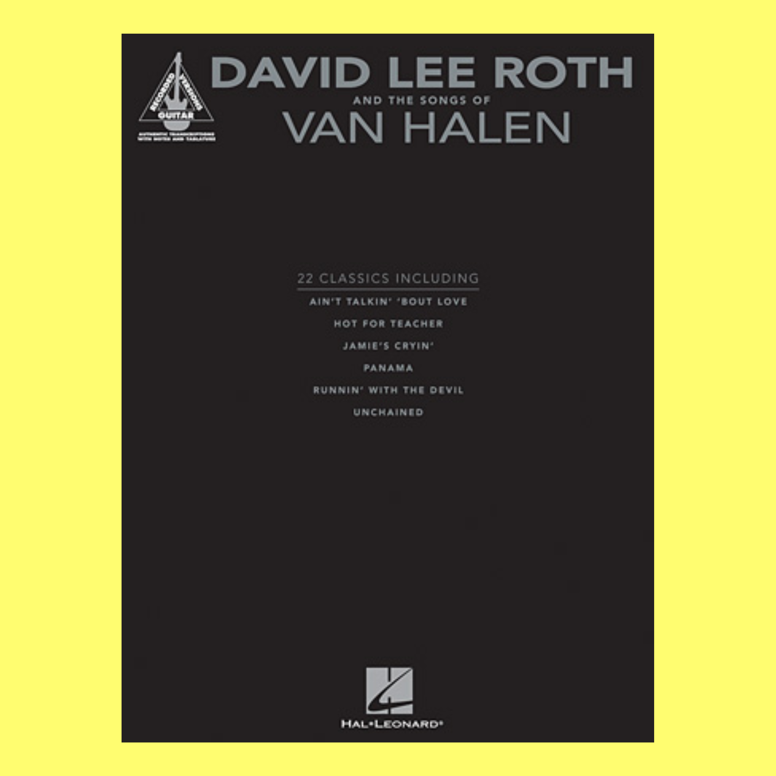 David Lee Roth And The Songs Of Van Halen - Guitar Tab Book – Music2u ...
