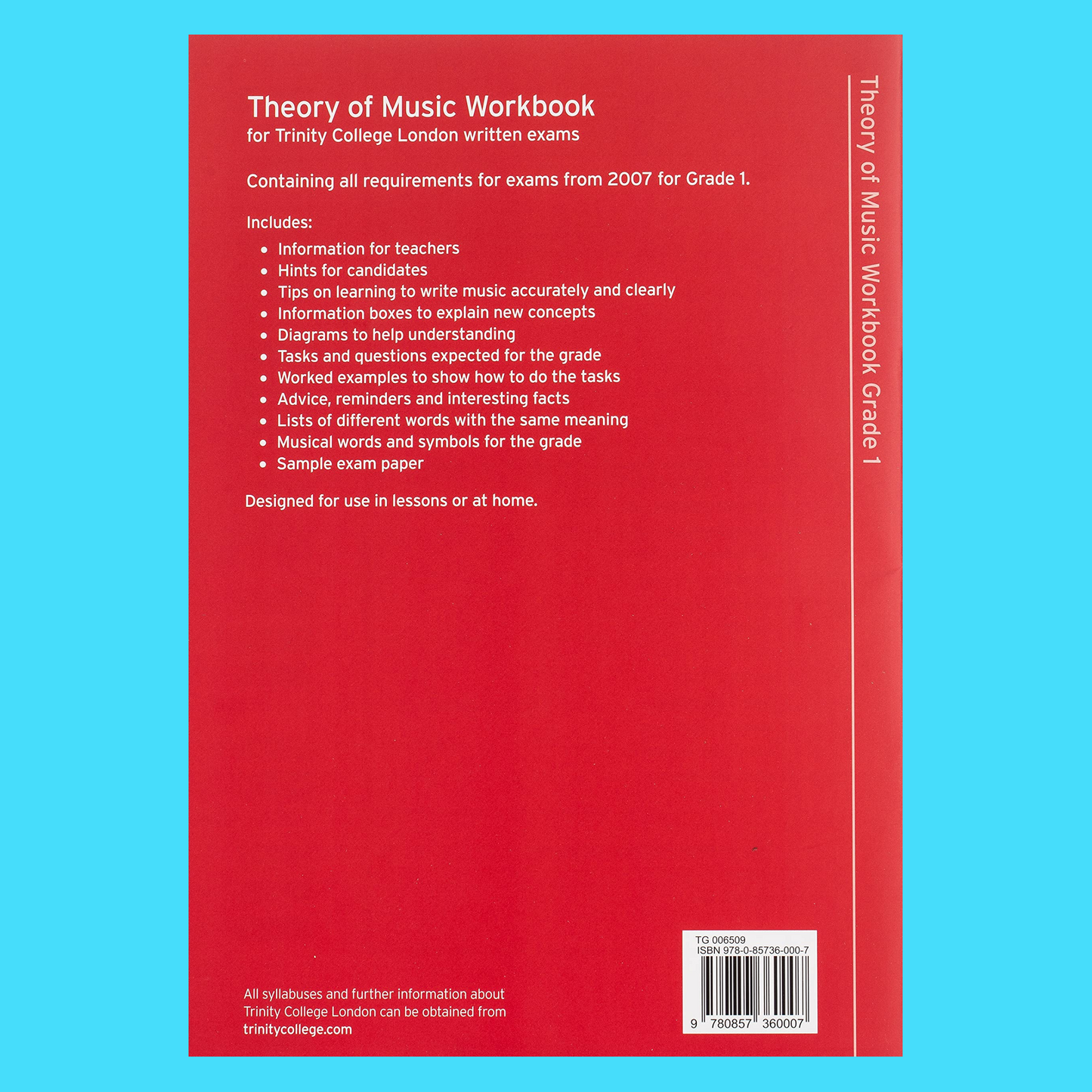 Trinity Theory Of Music Workbook - Grade 1 Book – Music2u.com.au