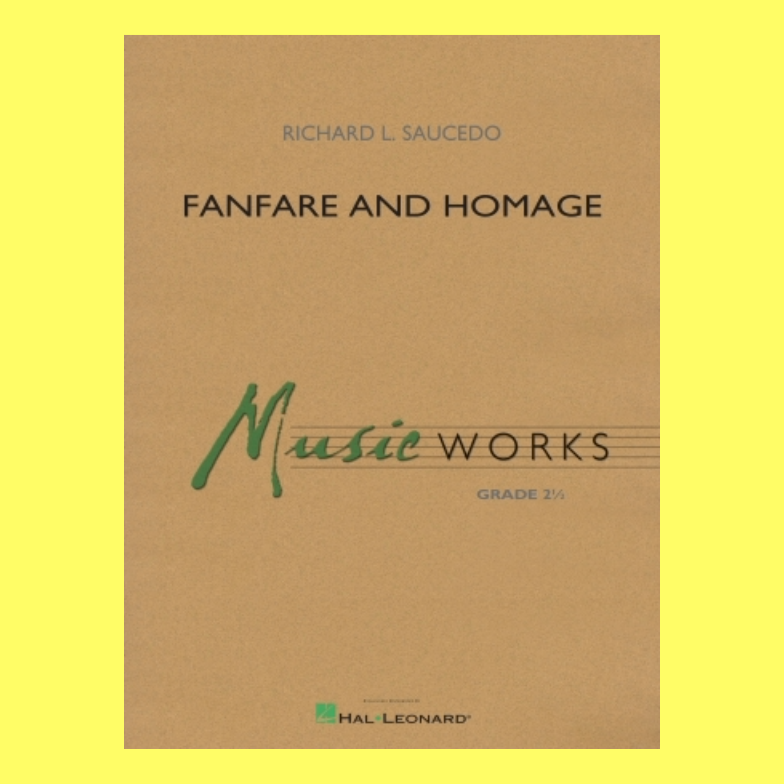 Musicworks - Fanfare and Homage Concert Band Level 2 Score/Parts ...
