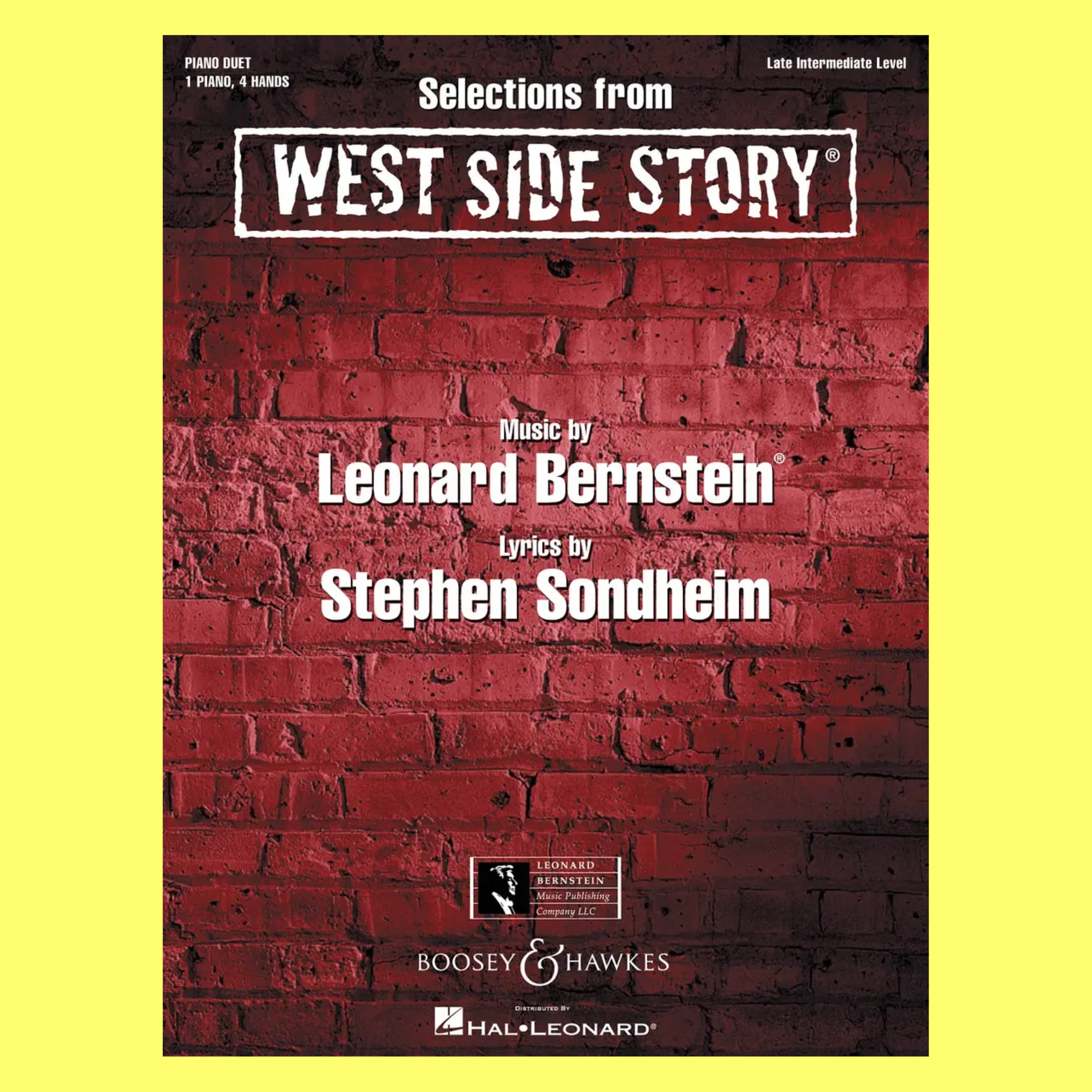 West Side Story Selections - Piano Duet Book – Music2u.com.au