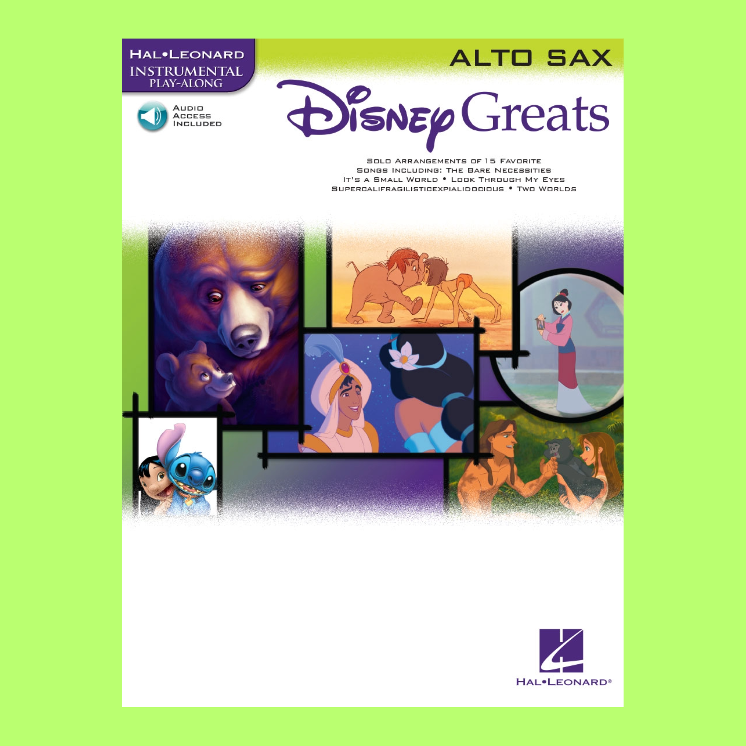 Disney Greats For Alto Saxophone Play Along Book/Online Audio – Music2u ...