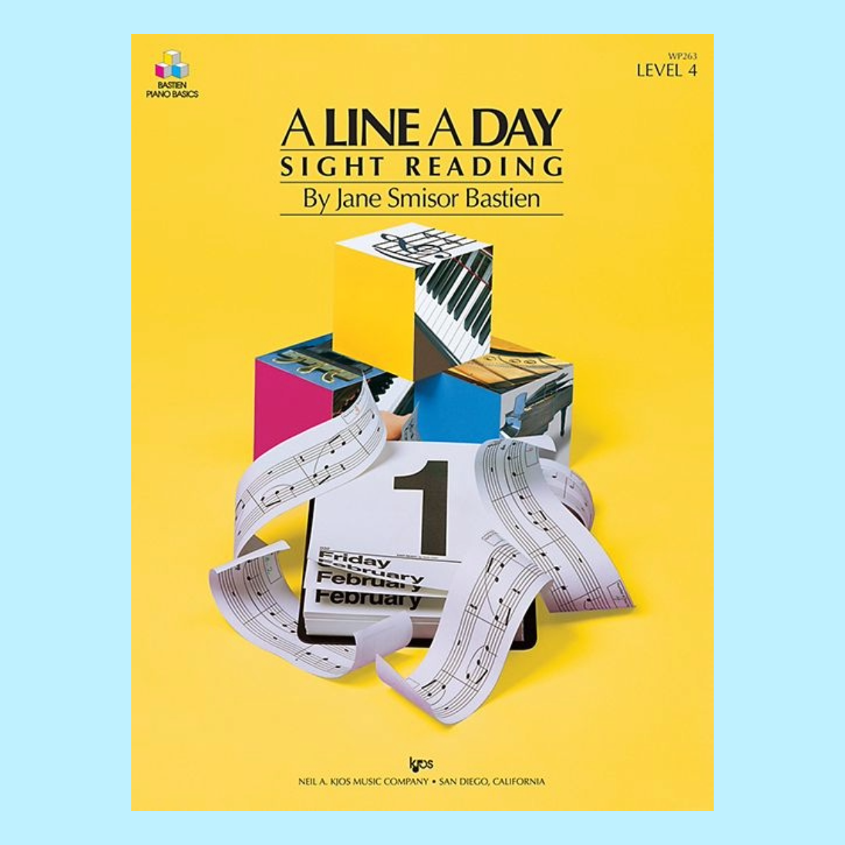 Bastien: A Line A Day Sight Reading - Level 4 Book – Music2u.com.au