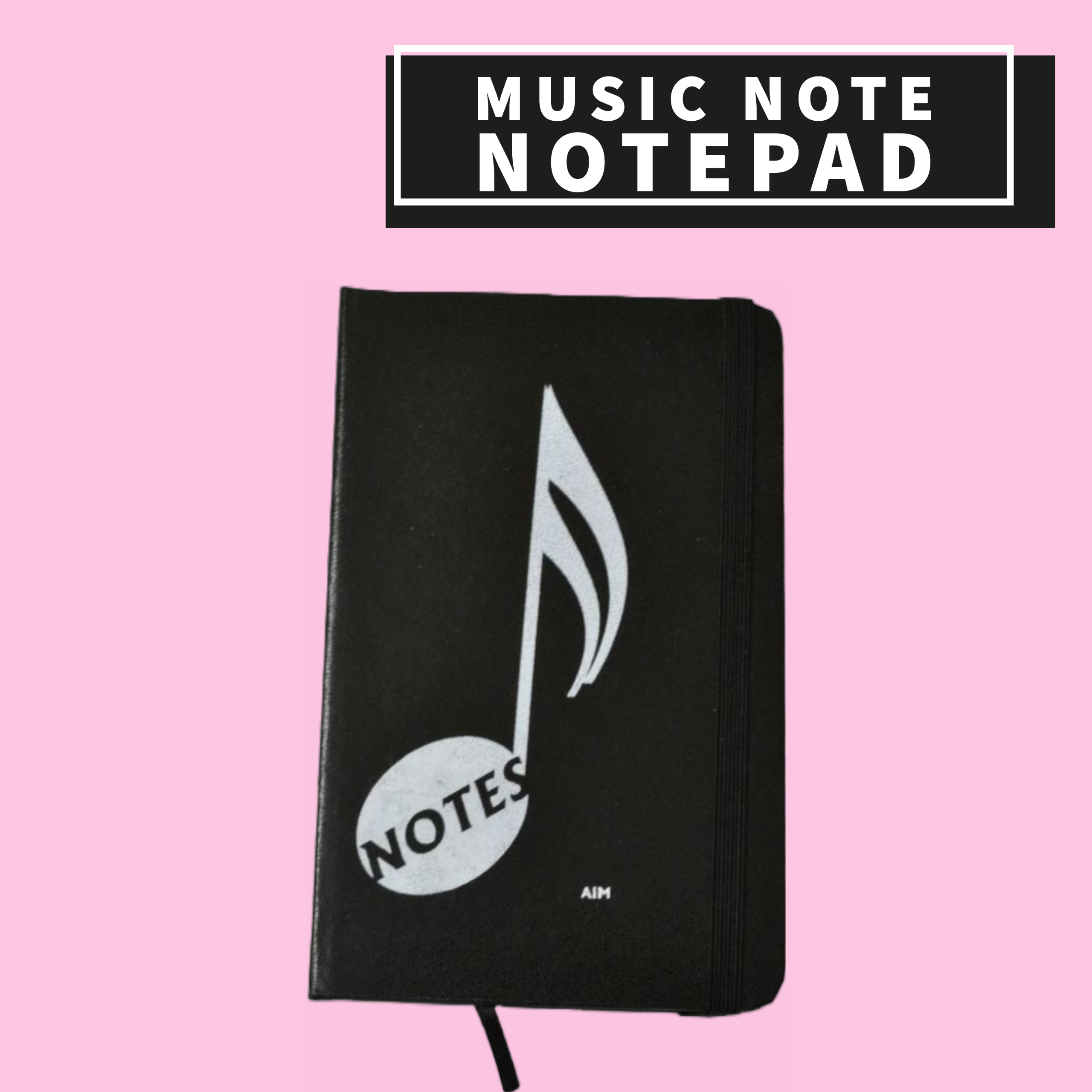 Music Note Notebook (Black) – Music2u.com.au