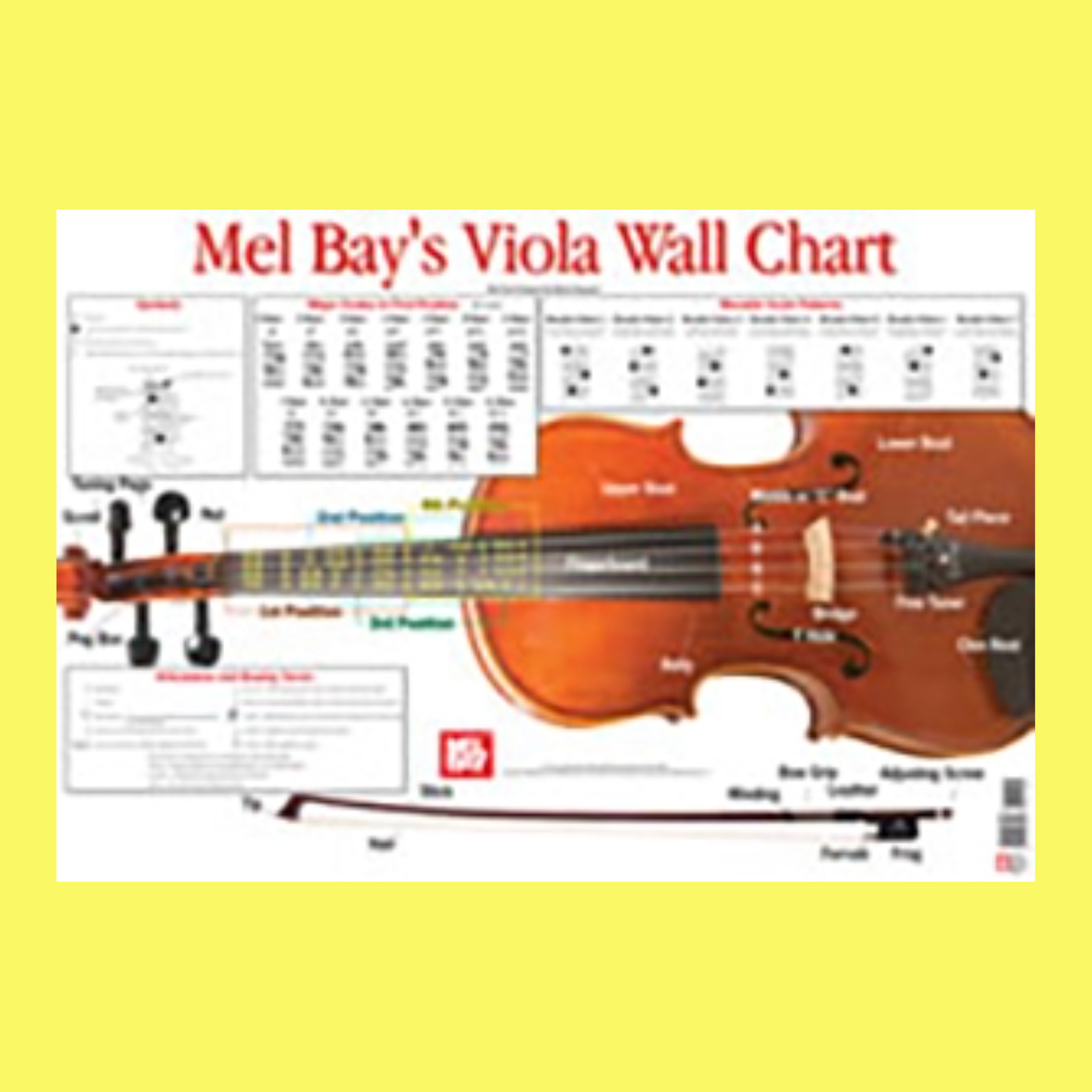 Viola Wall Chart (35 inch x 24 inch) – Music2u.com.au