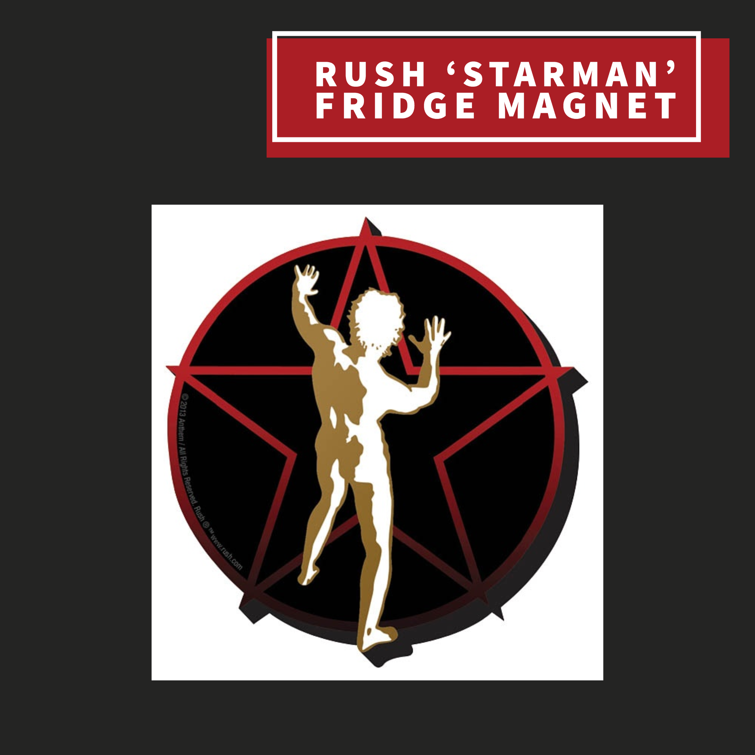 Rush (Starman) Thickset Magnet – Music2u.com.au