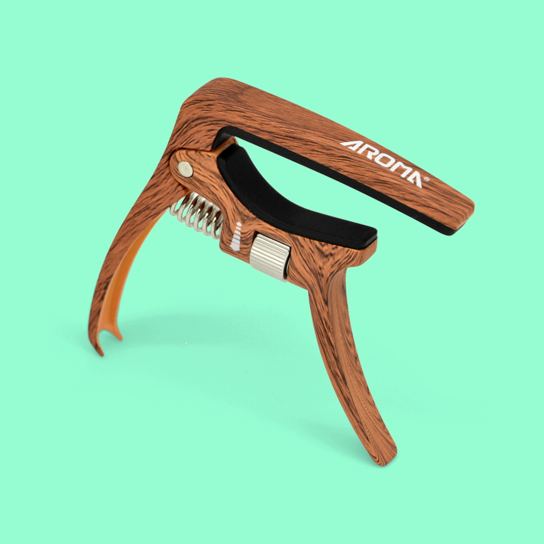 Aroma AC30 Acoustic/Electric Guitar Capo - Wood – Music2u.com.au