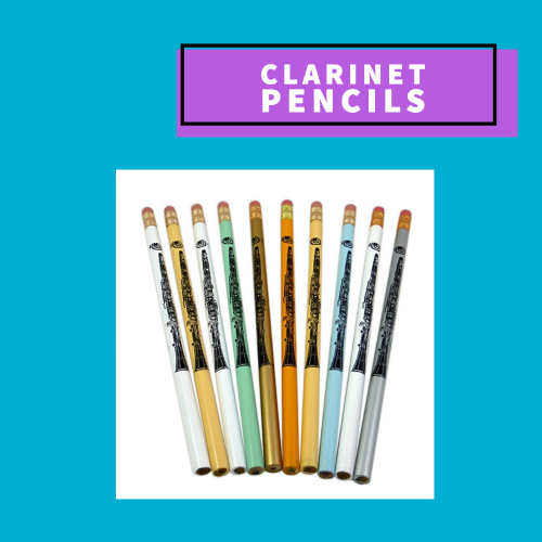 Clarinet Design Pencil in Assorted Colours – Music2u.com.au