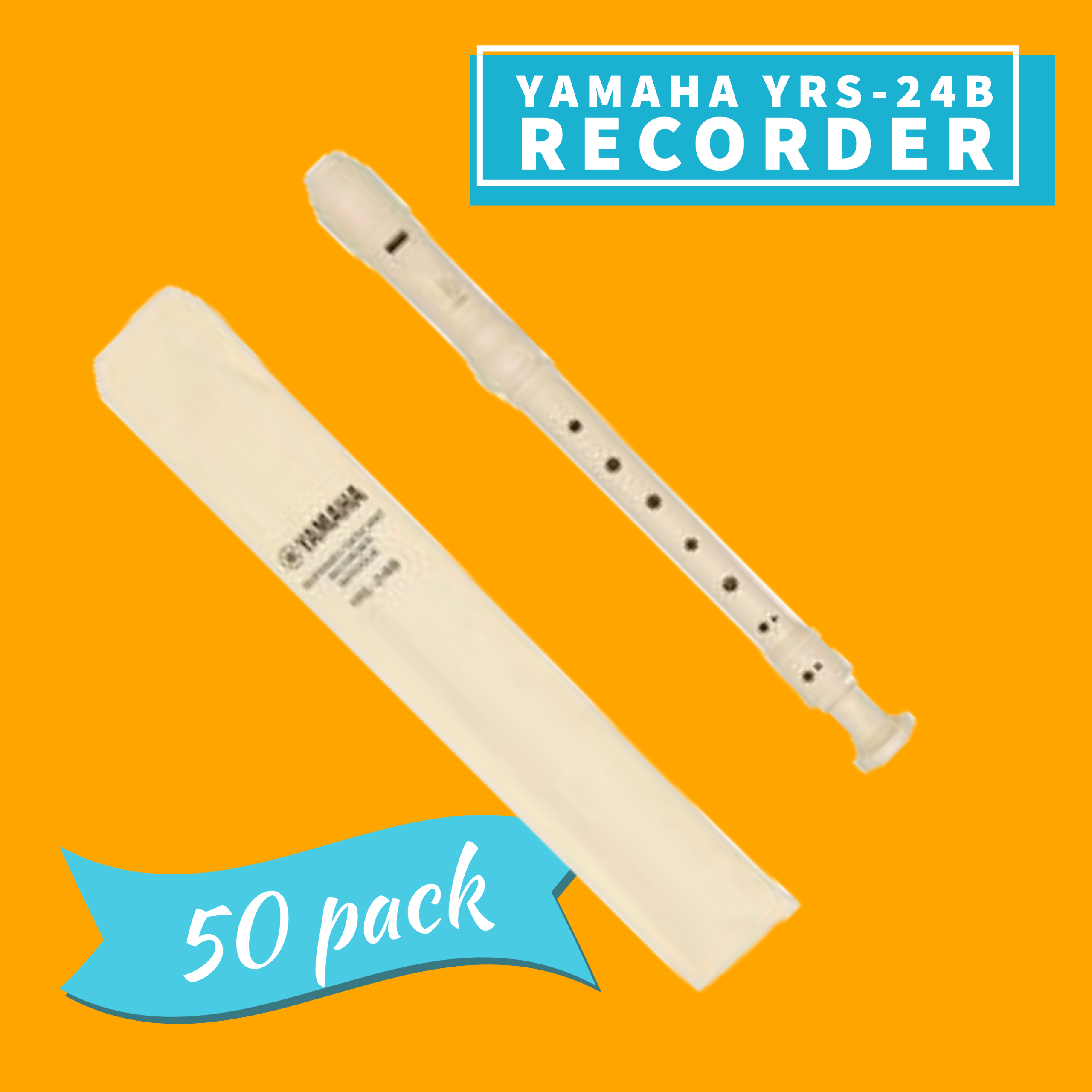 Yamaha YRS-24B Abs Resin Recorder (50 Pack of Student Recorders) - Arr ...