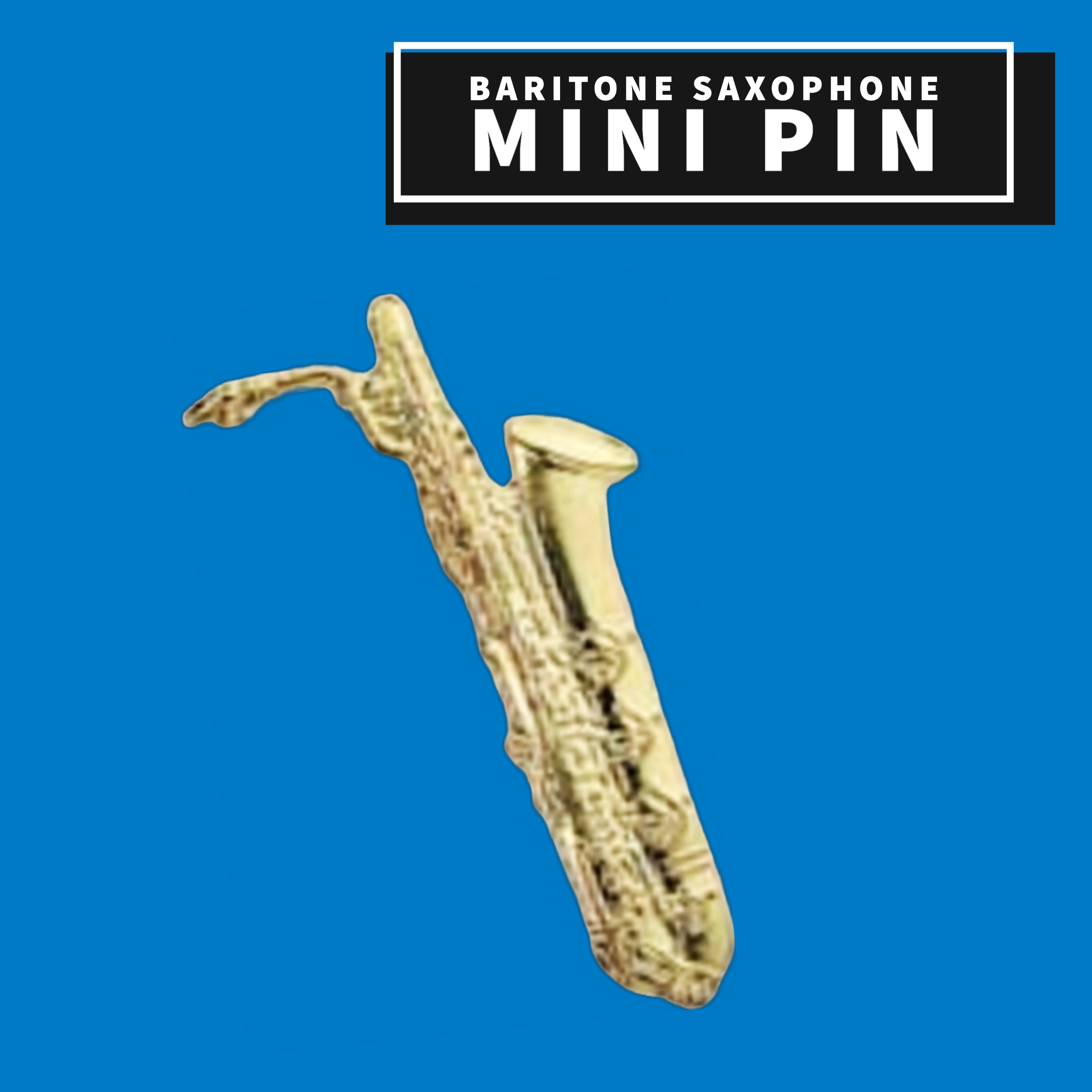 Baritone Saxophone Mini Pin – Music2u.com.au