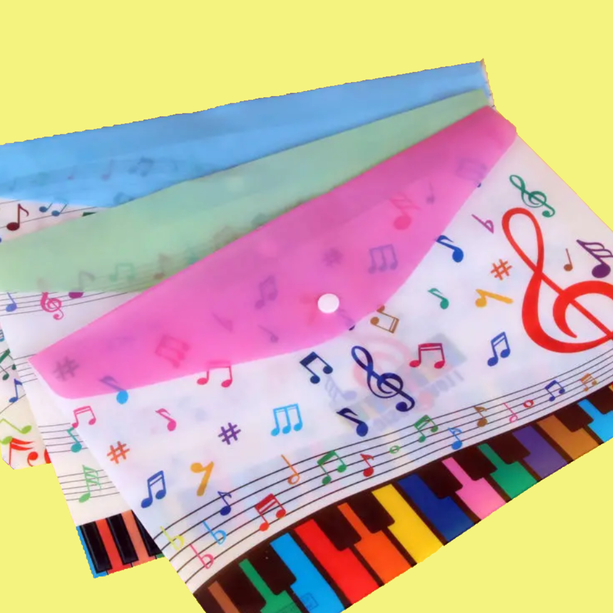 A4 Piano Keys Themed Sheet Music/Lesson Book Folders (2 Pack) – Music2u ...