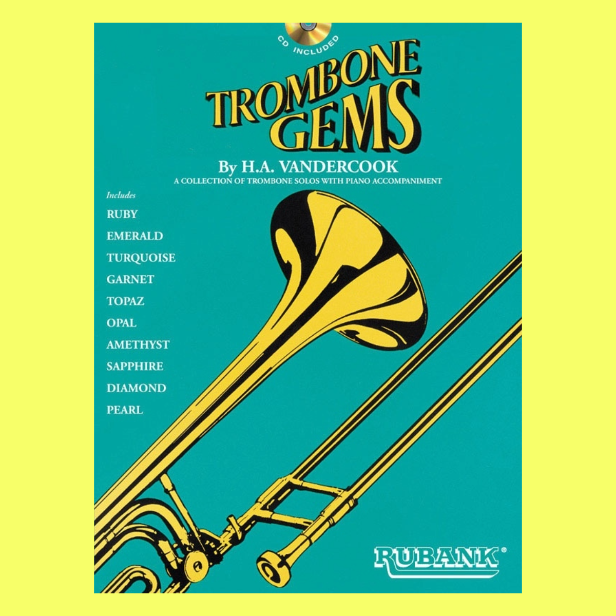 Rubank - Trombone Gems Book/CD – Music2u.com.au