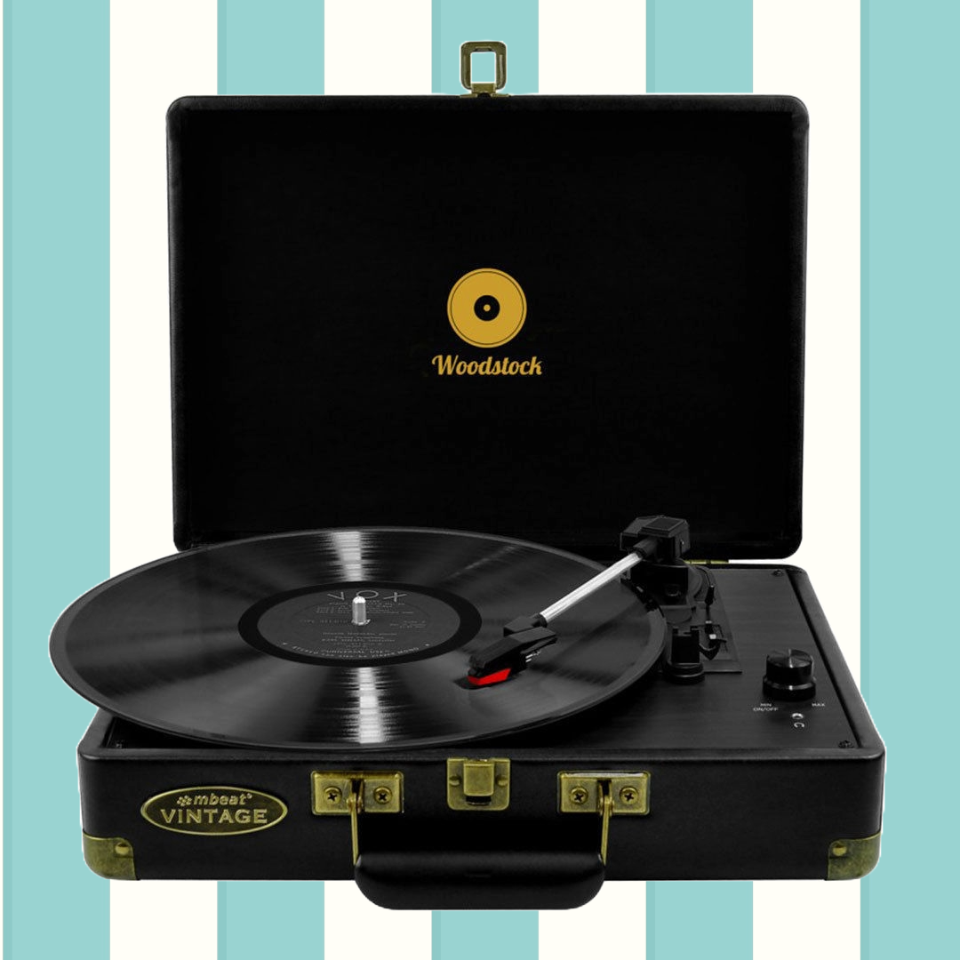 MBeat Woodstock Black Retro Turntable – Music2u.com.au