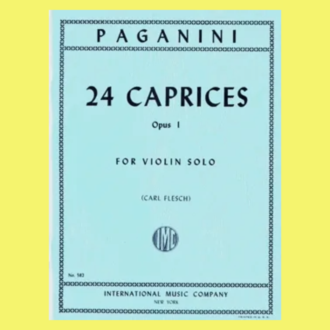 Nicolo Paganini - 24 Caprices Op 1 Violin Book – Music2u.com.au