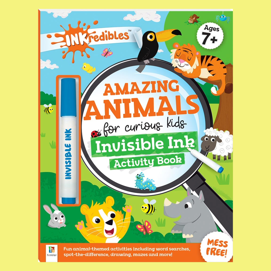 Amazing Animals Invisible Ink - Colouring Book: Inkredibles – Music2u ...