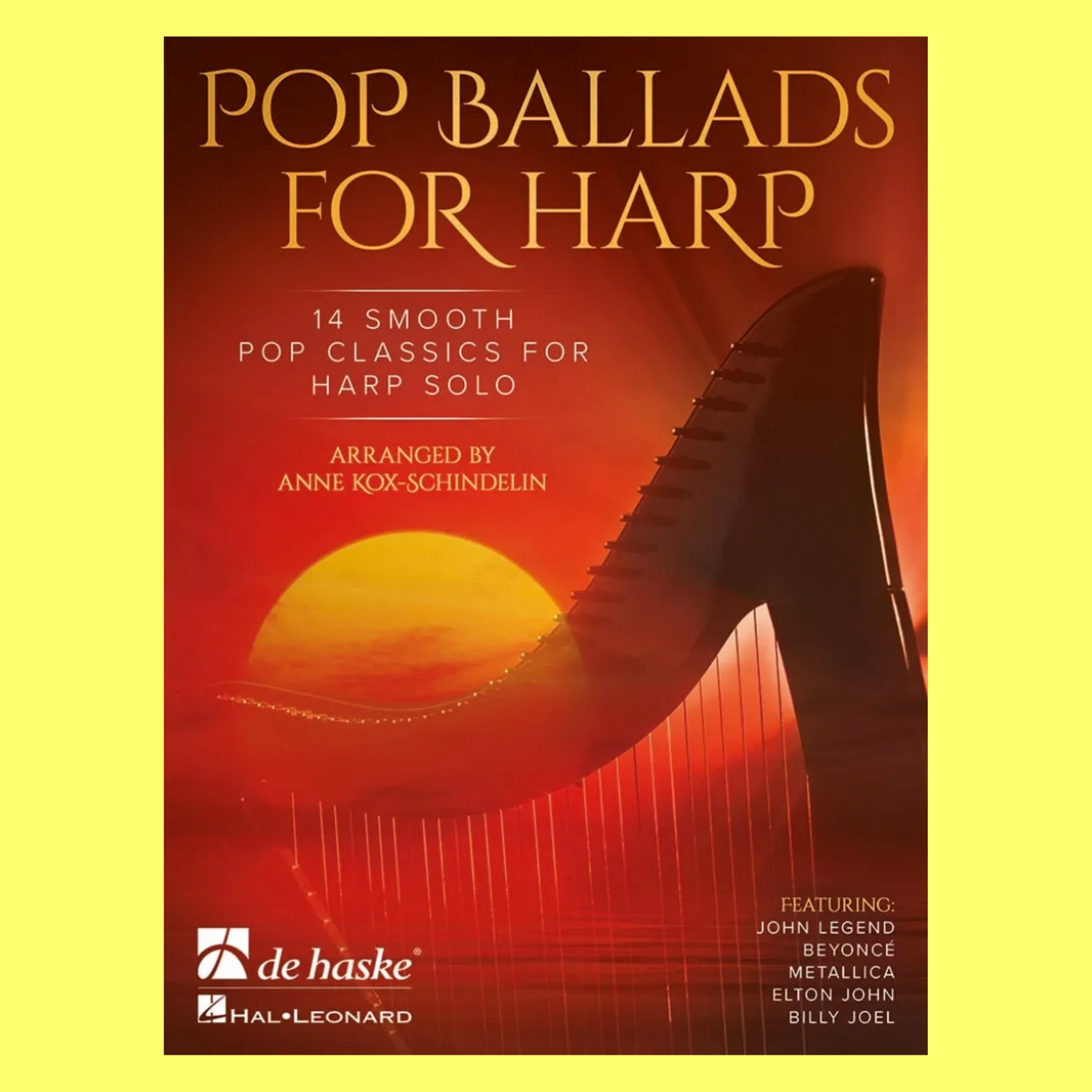 Pop Ballads For Harp Book – Music2u.com.au