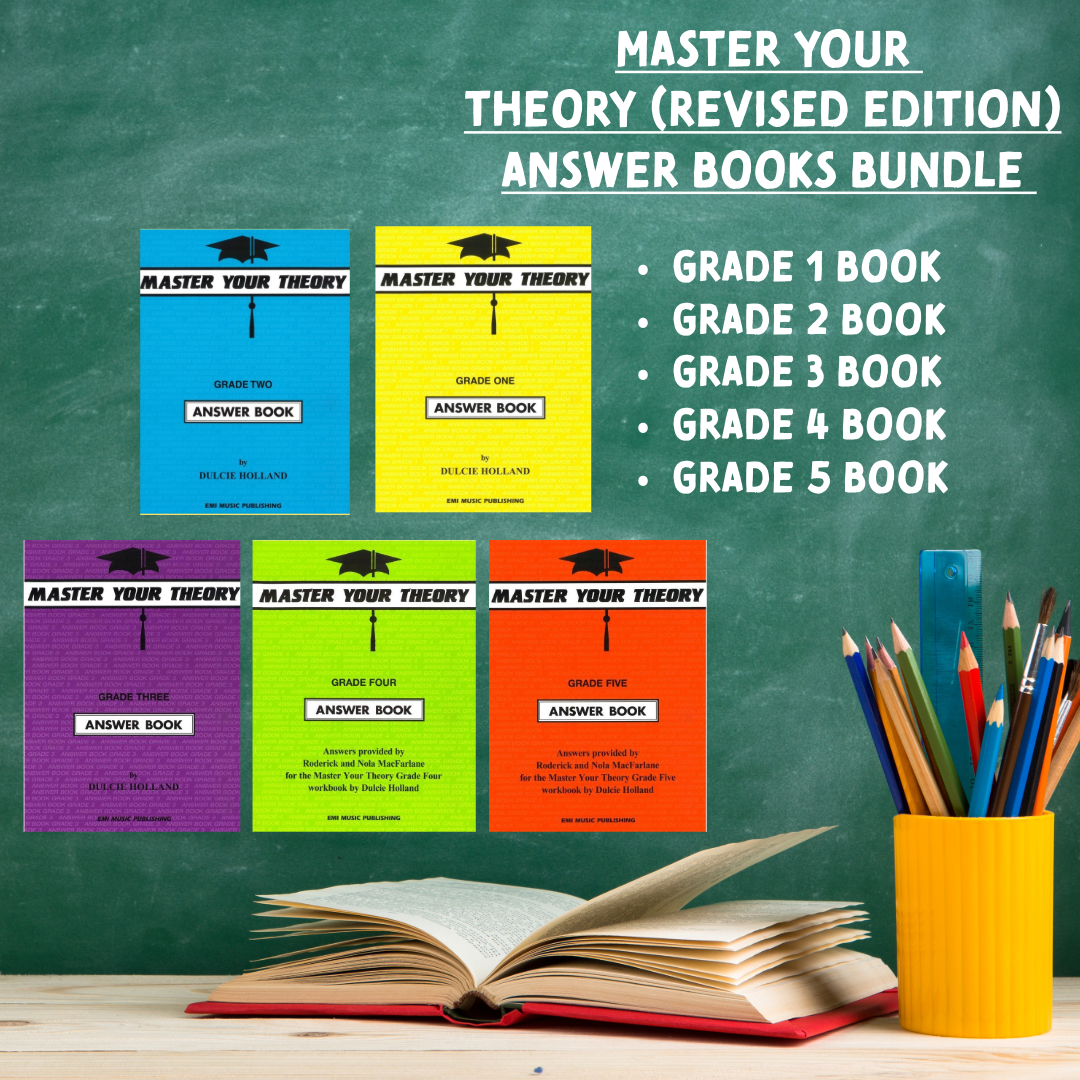 Master Your Theory: Answer Book Bundle D - (Grade 1 - 5 Answer Books ...