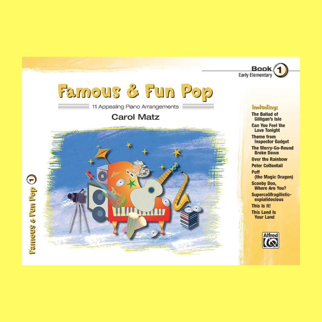 Famous And Fun Pop - Piano Book 1 – Music2u.com.au