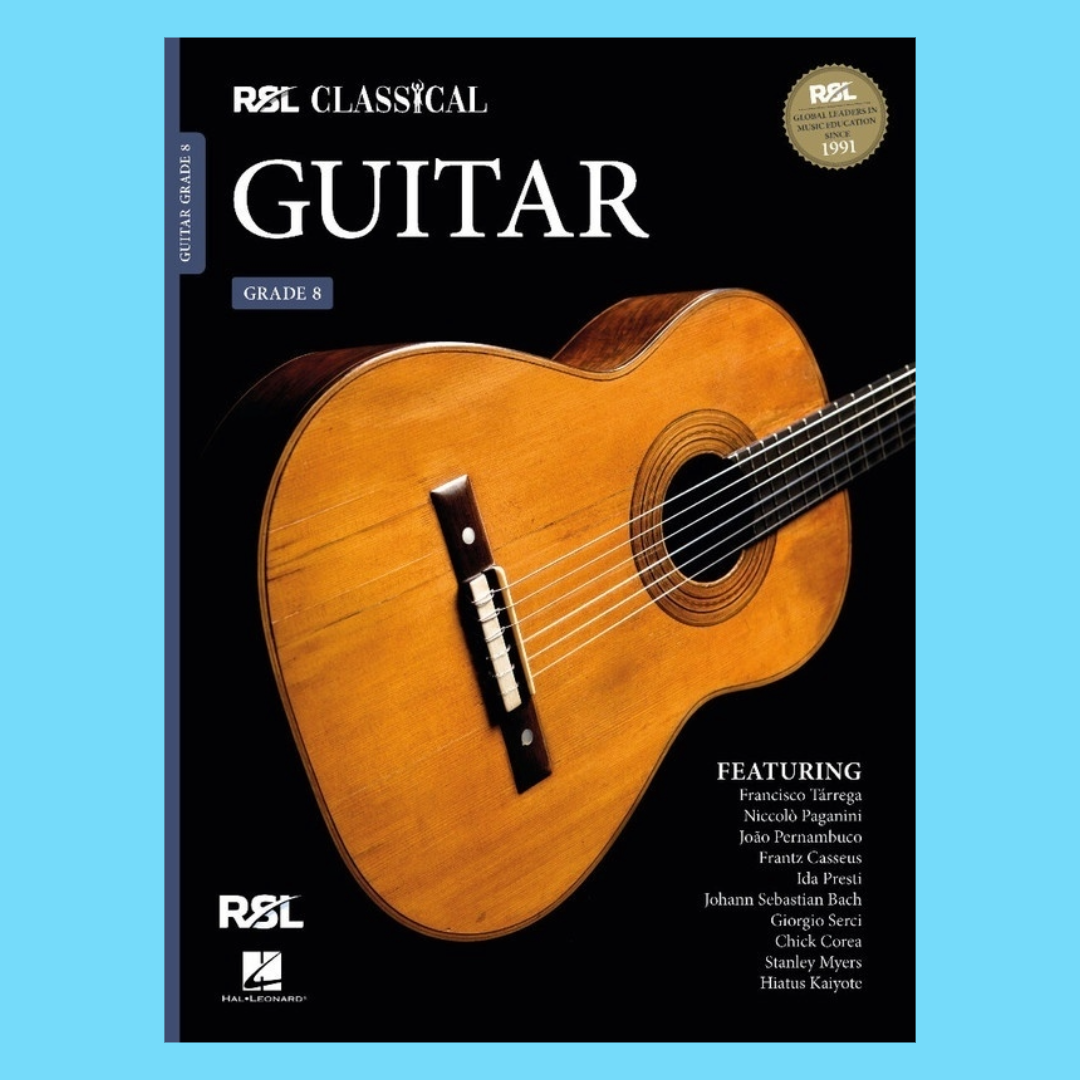 Rockschool Classical Guitar - Grade 8 Book (2022+) – Music2u.com.au